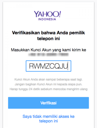 Mengatasi Lupa Password Yahoo dan Nomor HP Sudah Tidak Aktif