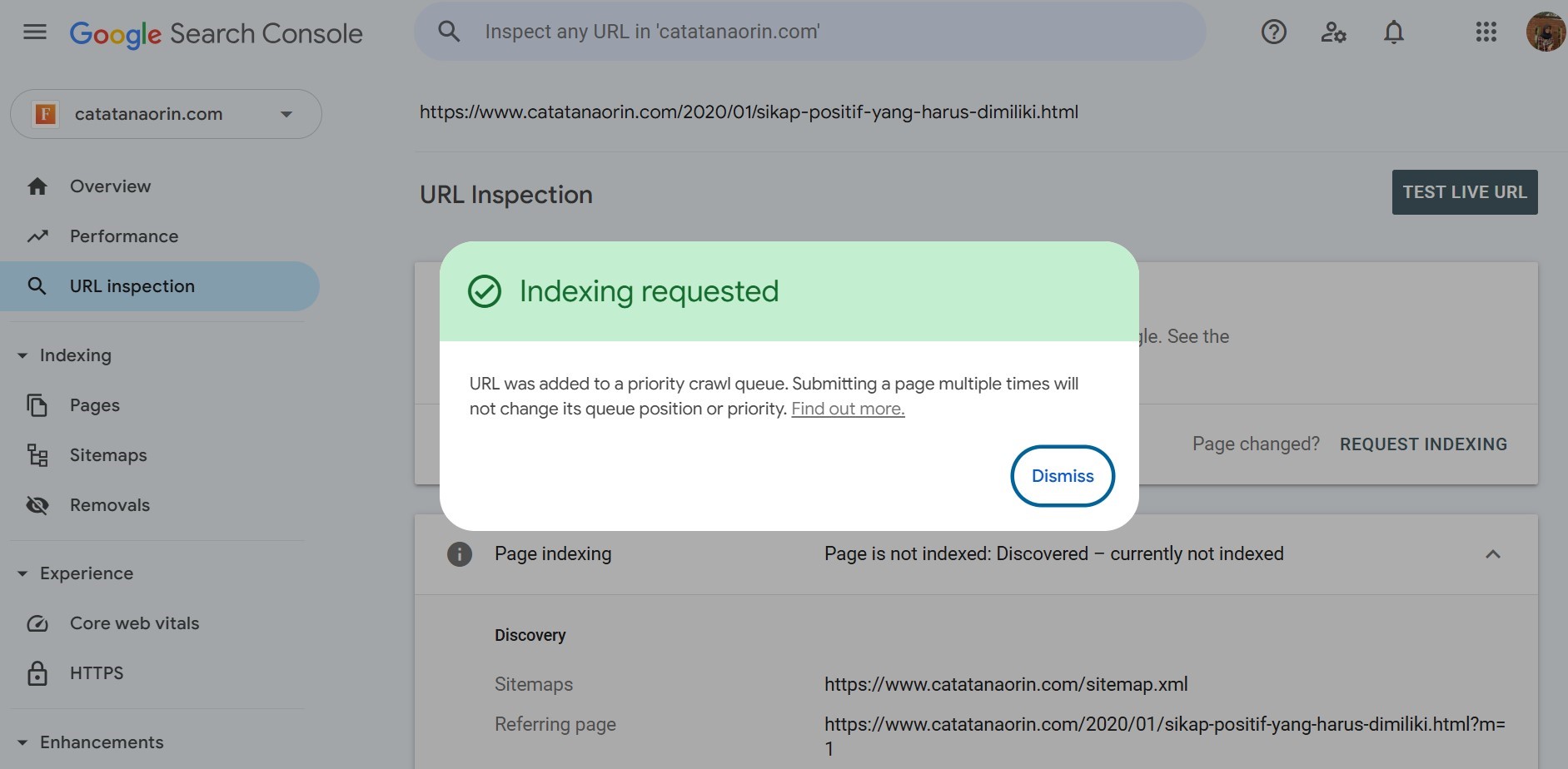 Apa Itu Indexing, Cara Kerja, Manfaat, & Cara Request Index di GSC ...
